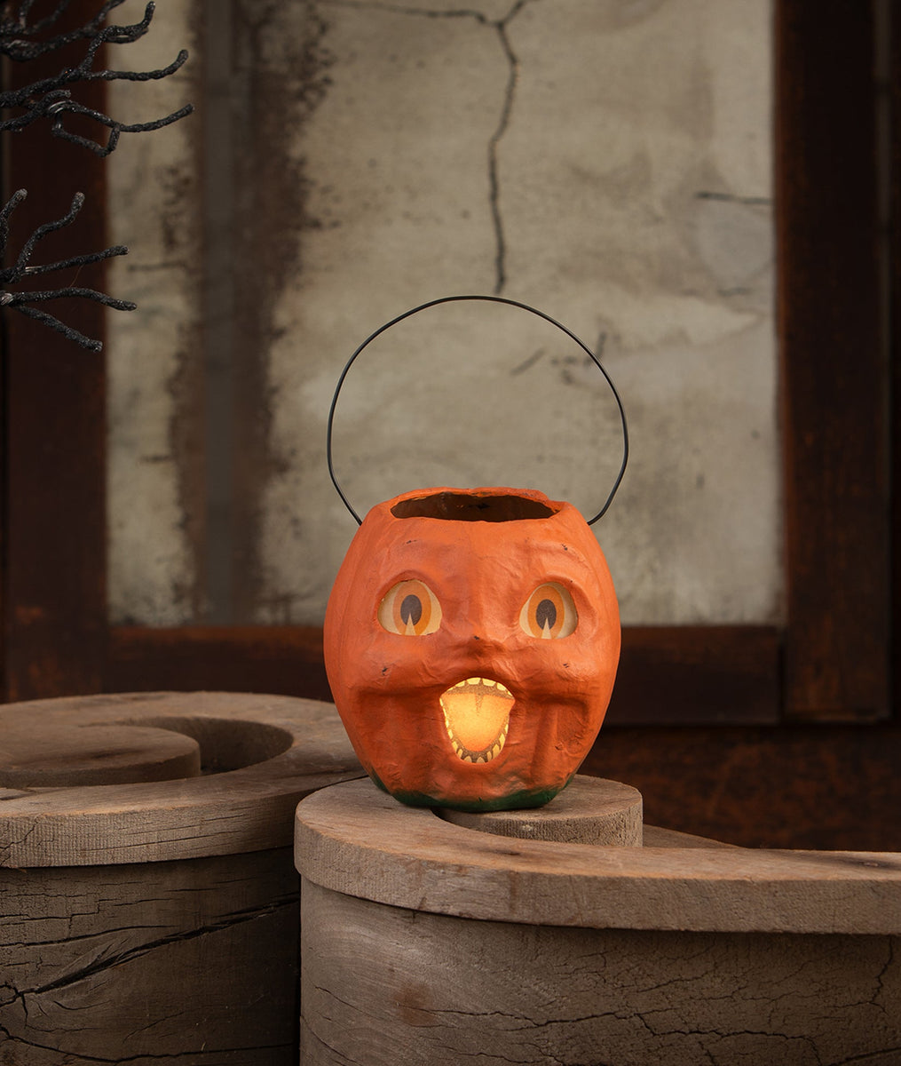 Vintage small pumpkin bucket – Bethany Lowe Designs, Inc.