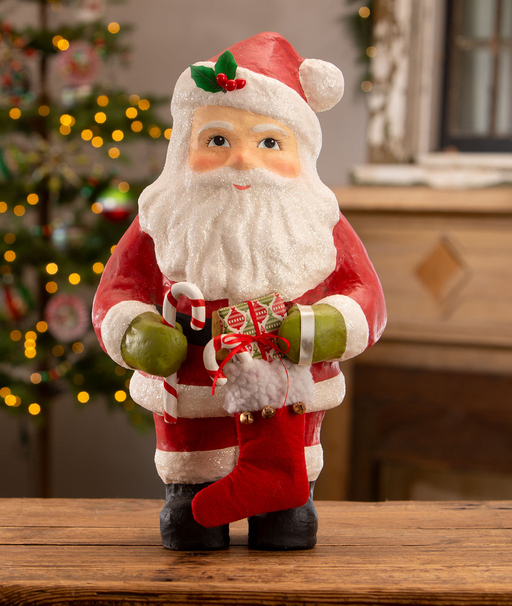 Vintage Santa with Stocking – Bethany Lowe Designs, Inc.
